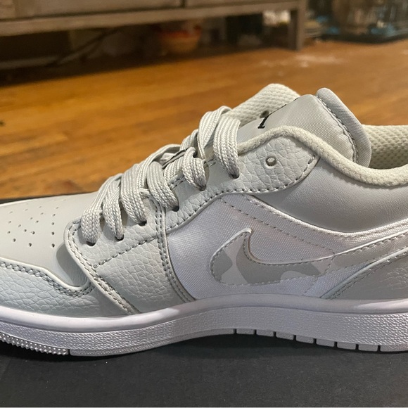 Grey J1 Low Triple White Air Jordan Low “Triple White” – All-White ...
